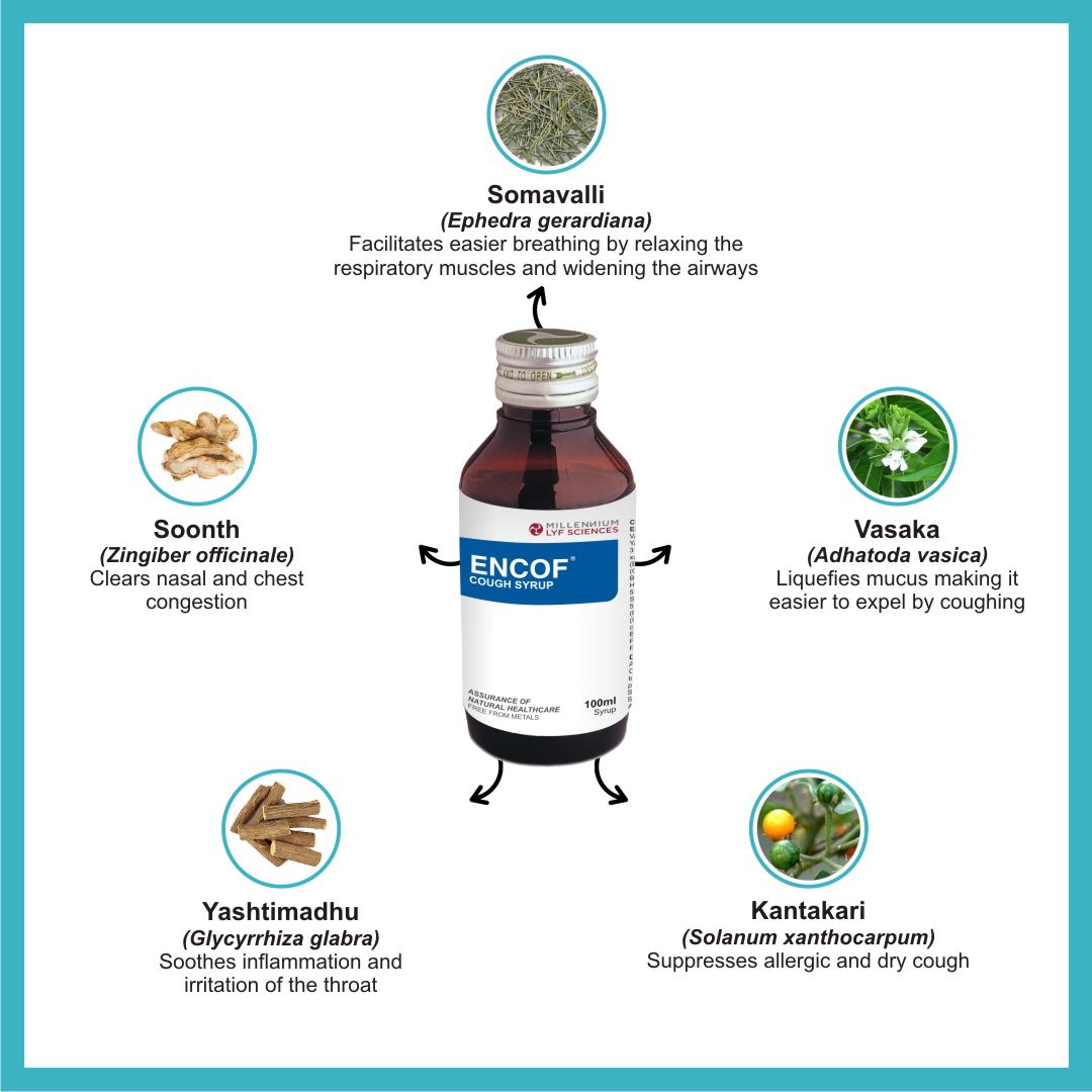 ENCOF COUGH SYRUP | Standardized Natural Cough Syrup – Millennium ...